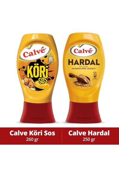 Calve Hardal 250 gr & Calve Köri Sos 260 gr