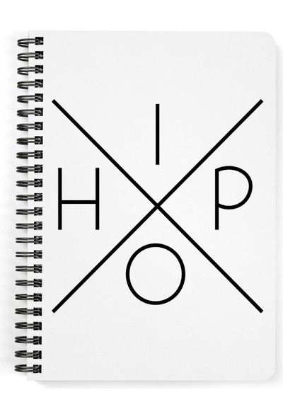 Hero Tasarım Hip Hop Baskılı Ahşap Kapaklı Defter 15X20 cm DFT1671