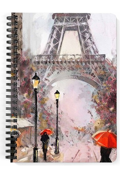 Hero Tasarım Eyfel Kulesi Baskılı Ahşap Kapaklı Defter 15X20 cm DFT4142 Hero Tasarım Eyfel Kulesi Baskılı Ahşap Kapaklı Defter 15X20 cm DFT4142