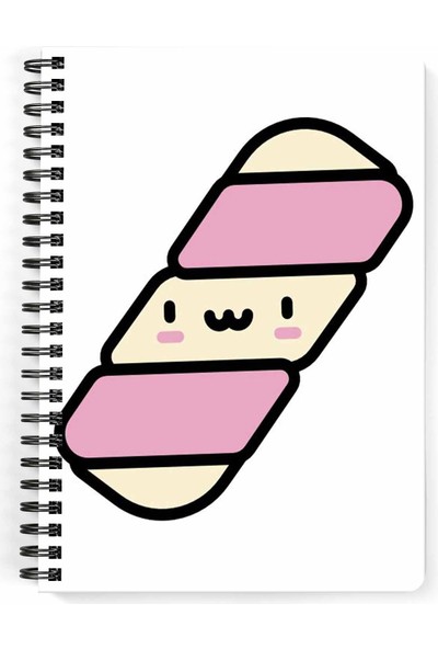 Hero Tasarım Jelibon Baskılı Ahşap Kapaklı Defter 15X20 cm DFT2925