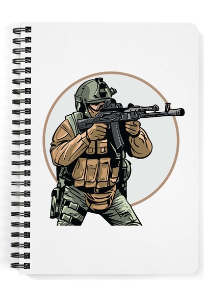Hero Tasarım Csgo Baskılı Ahşap Kapaklı Defter 15X20 cm DFT1820