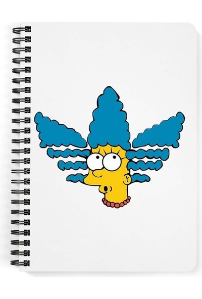 Simpson Baskılı Ahşap Kapaklı Defter 15X20 cm DFT6682