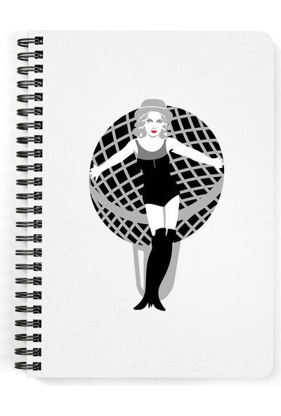 Hero Tasarım Madonna Baskılı Ahşap Kapaklı Defter 15X20 cm DFT1576