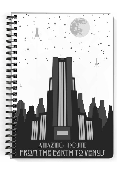 Amazing Route Baskılı Ahşap Kapaklı Defter 15X20 cm DFT5149 Amazing Route Baskılı Ahşap Kapaklı Defter 15X20 cm DFT5149