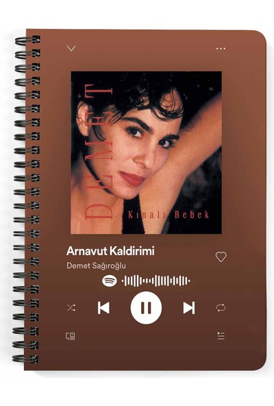Hero Tasarım Arnavut Kaldırımı Demet Sağıroğlu Spotify Karekodlu Baskılı Ahşap Kapaklı Defter 15X20 cm DFT2839 Hero Tasarım Arnavut Kaldırımı Demet Sağıroğlu Spotify Karekodlu Baskılı Ahşap Kapaklı Defter 15X20 cm DFT2839