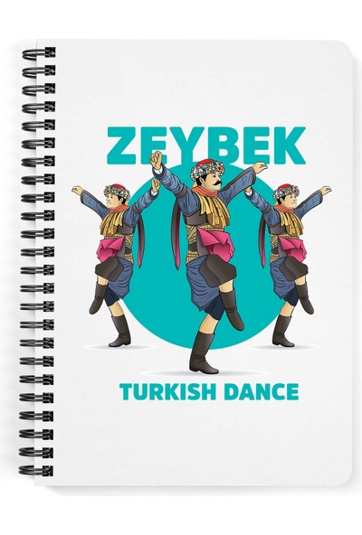 Zeybek Baskılı Ahşap Kapaklı Defter 15X20 cm DFT1435 Zeybek Baskılı Ahşap Kapaklı Defter 15X20 cm DFT1435