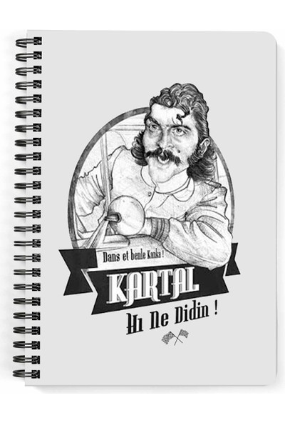 Kartal Baskılı Ahşap Kapaklı Defter 15X20 cm DFT4036