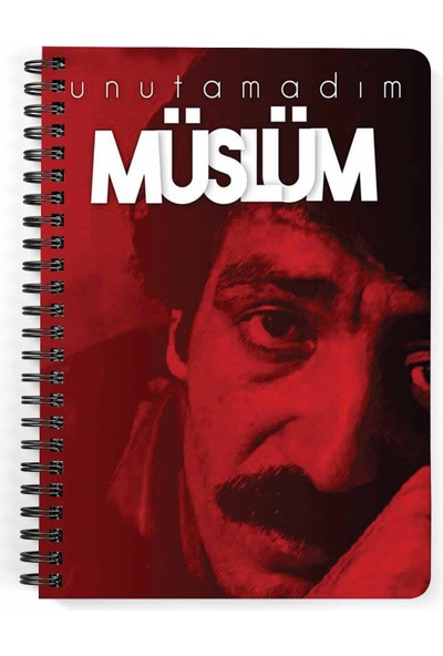 Hero Tasarım Müslüm Gürses Baskılı Ahşap Kapaklı Defter 15X20 cm DFT5117