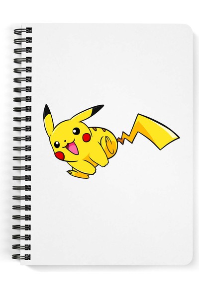 Hero Tasarım Pikaçu Baskılı Ahşap Kapaklı Defter 15X20 cm DFT448