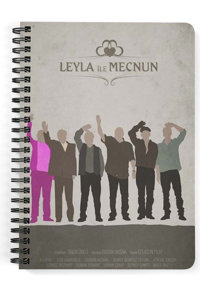 Leyla ile Mecnun Baskılı Ahşap Kapaklı Defter 15X20 cm DFT2443 Leyla ile Mecnun Baskılı Ahşap Kapaklı Defter 15X20 cm DFT2443