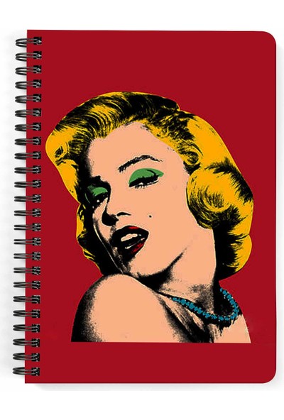 Hero Tasarım Pop Art Baskılı Ahşap Kapaklı Defter 15X20 cm DFT3299