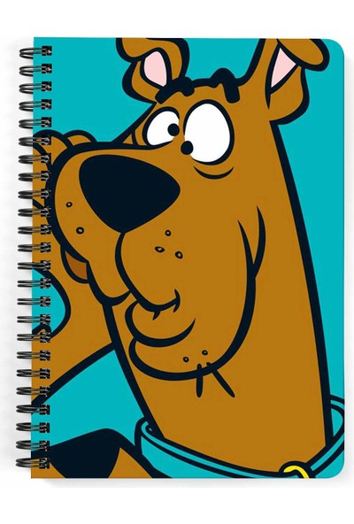 Scooby-Doo Baskılı Ahşap Kapaklı Defter 15X20 cm DFT4143