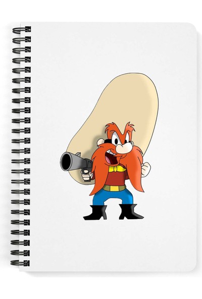 Hero Tasarım Yosemite Sam Baskılı Ahşap Kapaklı Defter 15X20 cm DFT6711 Hero Tasarım Yosemite Sam Baskılı Ahşap Kapaklı Defter 15X20 cm DFT6711
