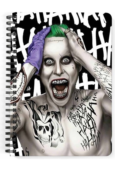 Joker Baskılı Ahşap Kapaklı Defter 15X20 cm DFT5041