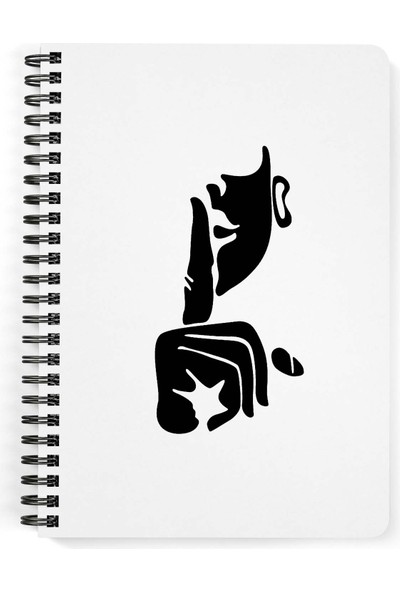 Hero Tasarım Sessizlik Baskılı Ahşap Kapaklı Defter 15X20 cm DFT6421