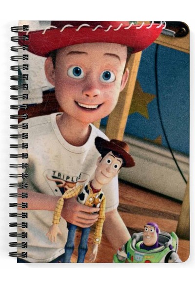 Hero Tasarım Oyuncak Hikayesi Baskılı Ahşap Kapaklı Defter 15X20 cm DFT3426
