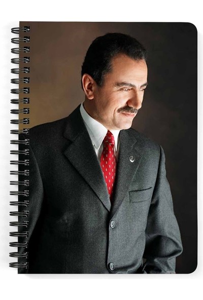 Hero Tasarım Muhsin Yazıcıoğlu Baskılı Ahşap Kapaklı Defter 15X20 cm DFT3822