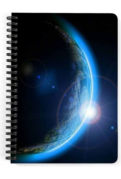 Earth Baskılı Ahşap Kapaklı Defter 15X20 cm DFT3836 Earth Baskılı Ahşap Kapaklı Defter 15X20 cm DFT3836