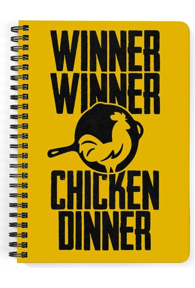 Pubg Baskılı Ahşap Kapaklı Defter 15X20 cm DFT3304