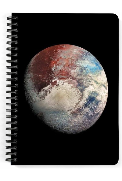 Earth Baskılı Ahşap Kapaklı Defter 15X20 cm DFT3863
