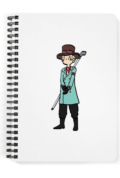 One Piece Baskılı Ahşap Kapaklı Defter 15X20 cm DFT6572