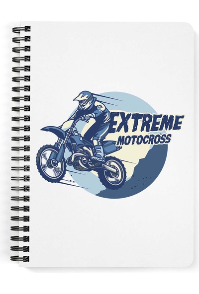 Extreme Motocross Baskılı Ahşap Kapaklı Defter 15X20 cm DFT2000 Extreme Motocross Baskılı Ahşap Kapaklı Defter 15X20 cm DFT2000
