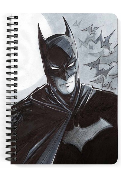 Hero Tasarım Batman Baskılı Ahşap Kapaklı Defter 15X20 cm DFT4635