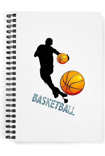 Hero Tasarım Basketbol Baskılı Ahşap Kapaklı Defter 15X20 cm DFT6215