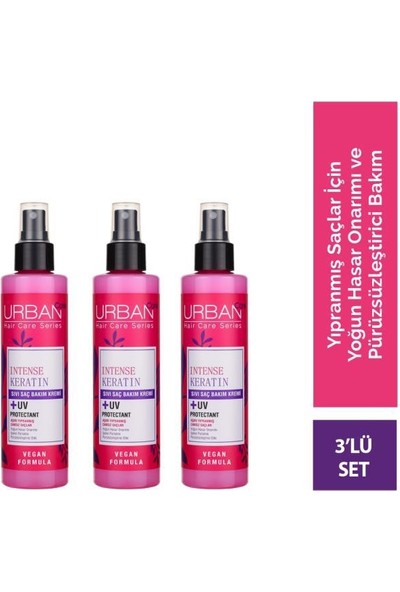 Urban Care Intense Keratin Sıvı Krem 3'lü Set Urban Care Intense Keratin Sıvı Krem 3'lü Set