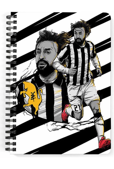 Pirlo Baskılı Ahşap Kapaklı Defter 15X20 cm DFT4603