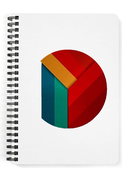 Renkler Baskılı Ahşap Kapaklı Defter 15X20 cm DFT1407