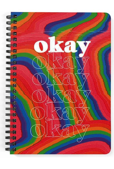 Pop Art Baskılı Ahşap Kapaklı Defter 15X20 cm DFT3296