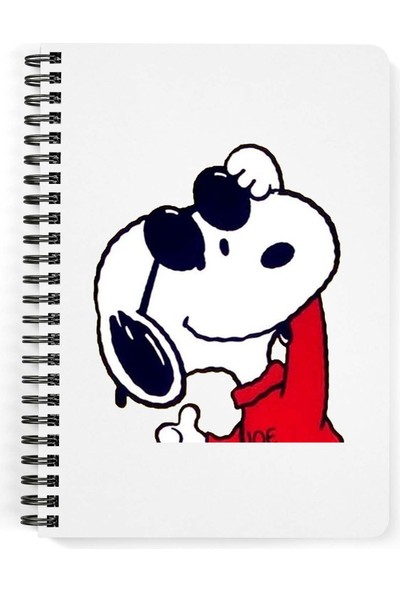 Hero Tasarım Snoopy Baskılı Ahşap Kapaklı Defter 15X20 cm DFT5918