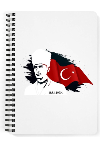 Hero Tasarım Mustafa Kemal Atatürk Baskılı Ahşap Kapaklı Defter 15X20 cm DFT1030 Hero Tasarım Mustafa Kemal Atatürk Baskılı Ahşap Kapaklı Defter 15X20 cm DFT1030