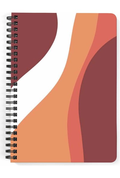 Renkler Baskılı Ahşap Kapaklı Defter 15X20 cm DFT3581