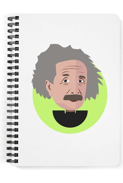 Hero Tasarım Albert Einstein Baskılı Ahşap Kapaklı Defter 15X20 cm DFT966 Hero Tasarım Albert Einstein Baskılı Ahşap Kapaklı Defter 15X20 cm DFT966