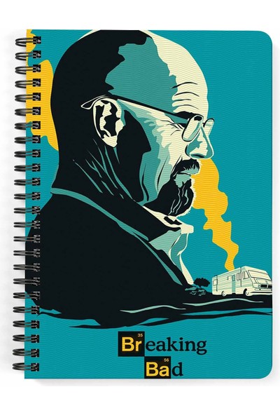 Hero Tasarım Breaking Bad Baskılı Ahşap Kapaklı Defter 15X20 cm DFT4304