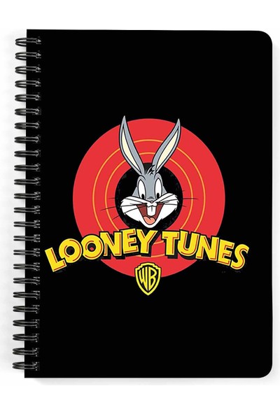 Hero Tasarım Bugs Bunny Baskılı Ahşap Kapaklı Defter 15X20 cm DFT4266