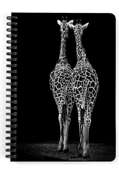 Zürafa Baskılı Ahşap Kapaklı Defter 15X20 cm DFT2973 Zürafa Baskılı Ahşap Kapaklı Defter 15X20 cm DFT2973