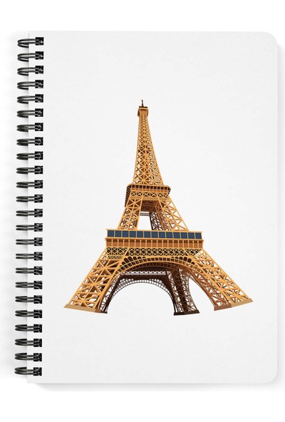 Hero Tasarım Eyfel Kulesi Baskılı Ahşap Kapaklı Defter 15X20 cm DFT2176 Hero Tasarım Eyfel Kulesi Baskılı Ahşap Kapaklı Defter 15X20 cm DFT2176