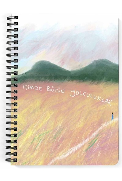 Yolculuklar Baskılı Ahşap Kapaklı Defter 15X20 cm DFT3020 Yolculuklar Baskılı Ahşap Kapaklı Defter 15X20 cm DFT3020