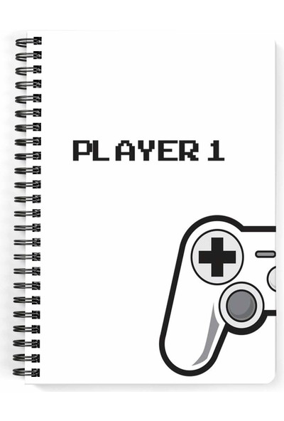 Player 1 Baskılı Ahşap Kapaklı Defter 15X20 cm DFT3640 Player 1 Baskılı Ahşap Kapaklı Defter 15X20 cm DFT3640