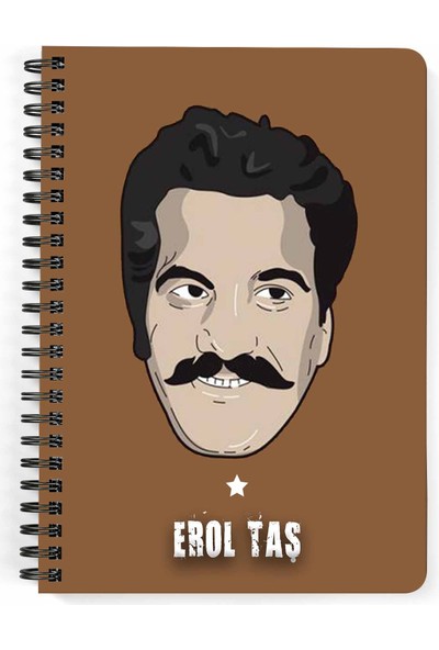 Erol Taş Baskılı Ahşap Kapaklı Defter 15X20 cm DFT4178