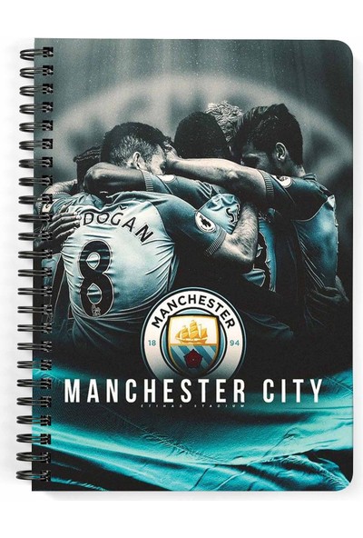 Manchester City Baskılı Ahşap Kapaklı Defter 15X20 cm DFT4483 Manchester City Baskılı Ahşap Kapaklı Defter 15X20 cm DFT4483