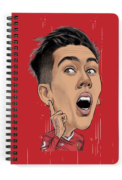 Roberto Firmino Baskılı Ahşap Kapaklı Defter 15X20 cm DFT4451