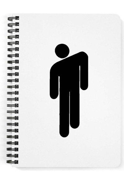 Cop Adam Baskılı Ahşap Kapaklı Defter 15X20 cm DFT6140