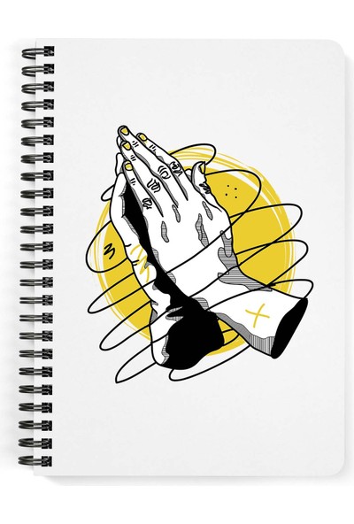 Dua Baskılı Ahşap Kapaklı Defter 15X20 cm DFT935