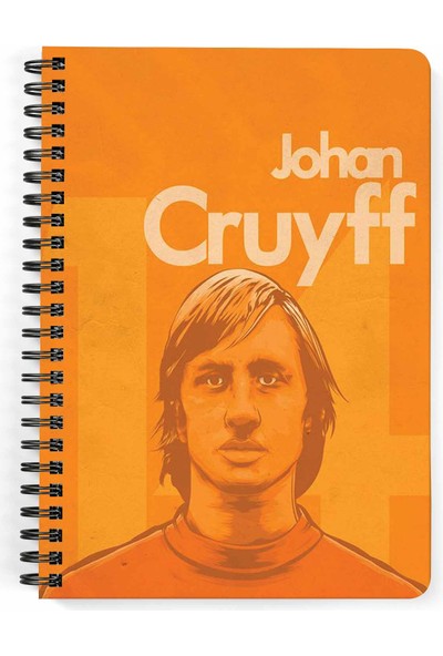 Johan Cruyff Baskılı Ahşap Kapaklı Defter 15X20 cm DFT4507 Johan Cruyff Baskılı Ahşap Kapaklı Defter 15X20 cm DFT4507