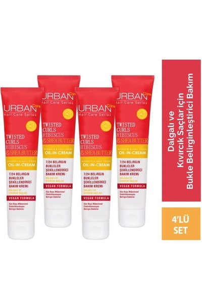 Urban Care Hibiscus & Shea Butter Durulanmayan Krem 4'lü Set Urban Care Hibiscus & Shea Butter Durulanmayan Krem 4'lü Set