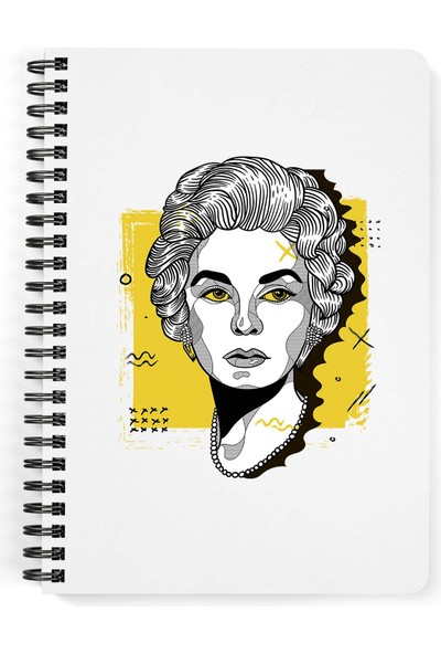 Coco Chanel Baskılı Ahşap Kapaklı Defter 15X20 cm DFT912 Coco Chanel Baskılı Ahşap Kapaklı Defter 15X20 cm DFT912